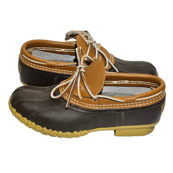 L.L. Bean | Shoes | Ll Bean Maine Mens Size 8 Brown Leatherrubber Low ...